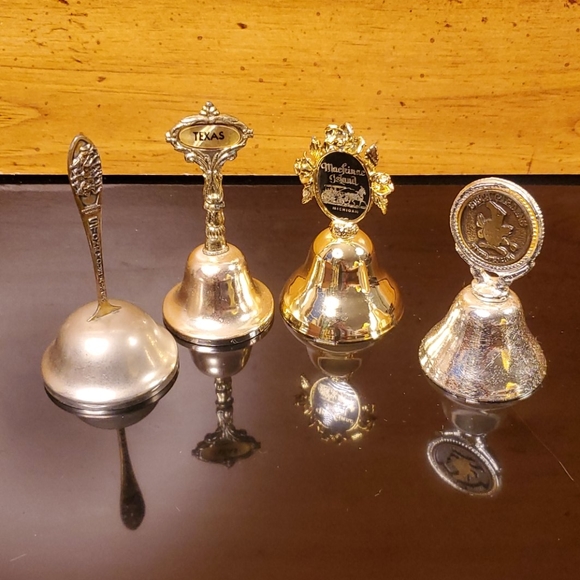Dining | Lot Of 4 Vintage Metallic Mini Dinner Bells | Poshmark